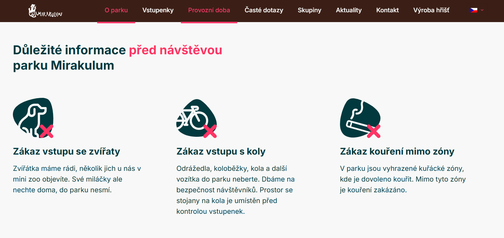 Zábavní park Mirakulum - otevírací doba, vstupenky - iCesty.cz
